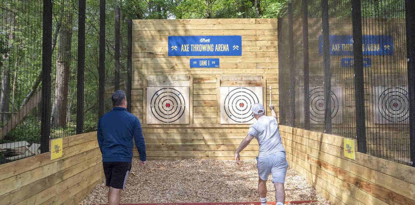 Now Open: Axe Throwing at Go Ape Leeds Castle | Kent Attractions